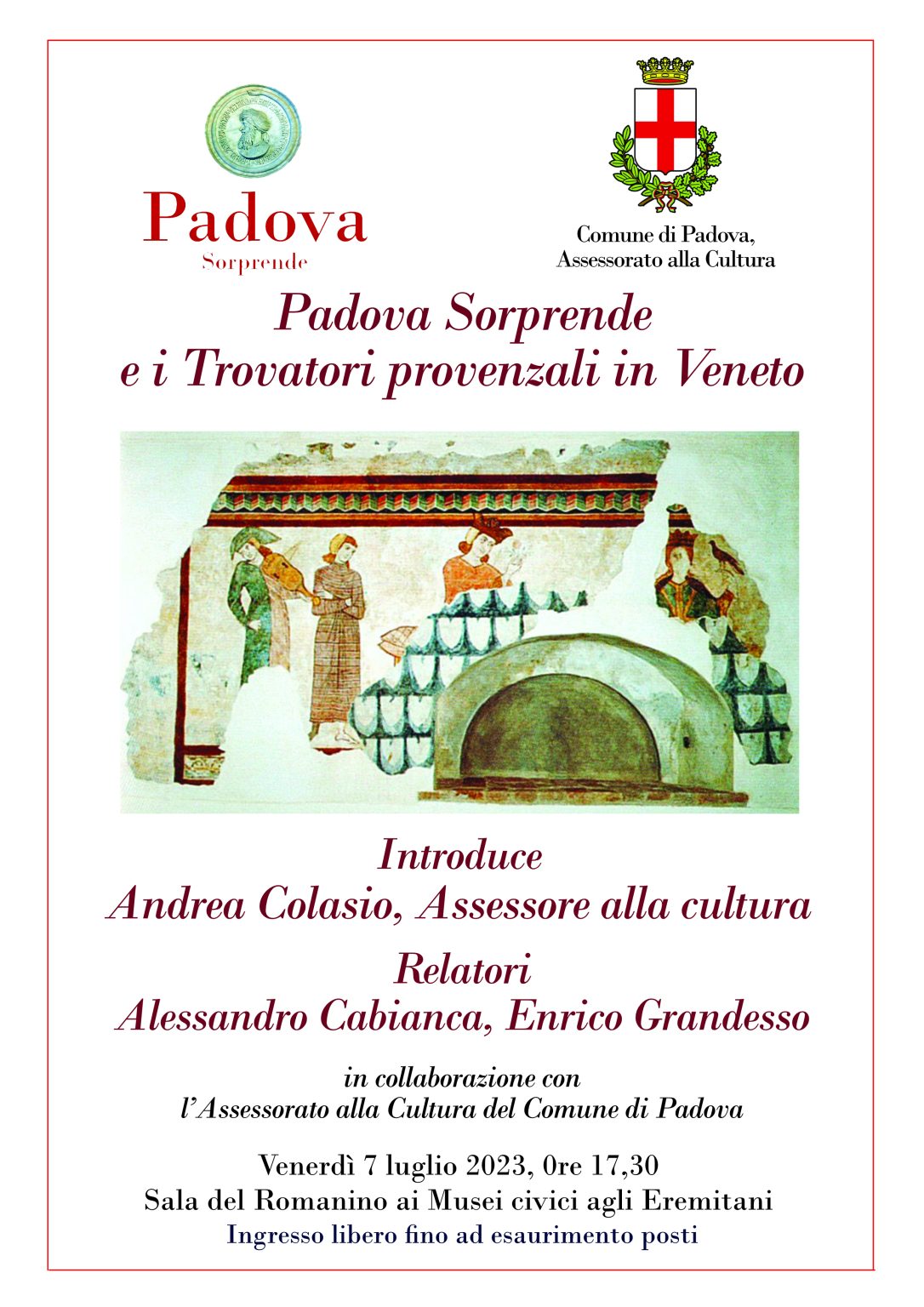 7 luglio 2023, ore 17,30 – Padova Sorprende e i Trovatori provenzali in ...